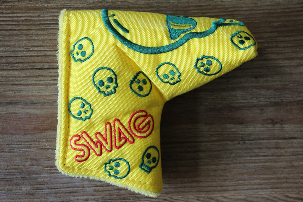 SWAG Yellow Augusta Skull Headcover – CaddyStash